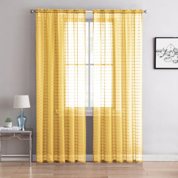 Block Lace Curtain (260x215) - Lifestyle Outlet