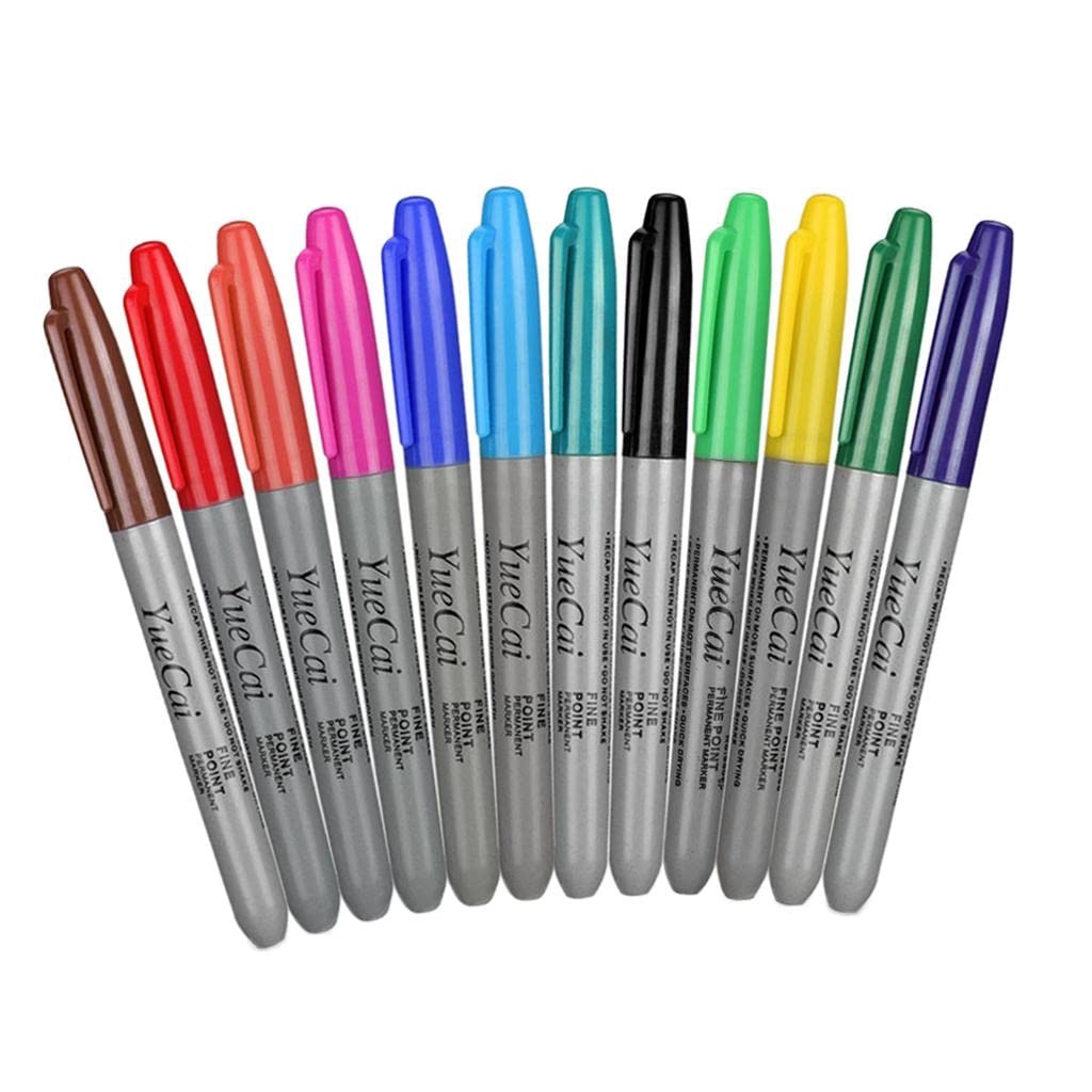 10 Piece Colour Permanent Markers - Lifestyle Outlet