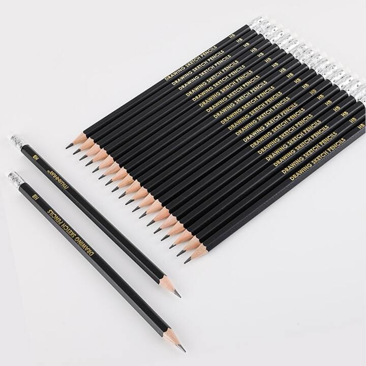 10 Piece HB Pencil + Eraser - Lifestyle Outlet