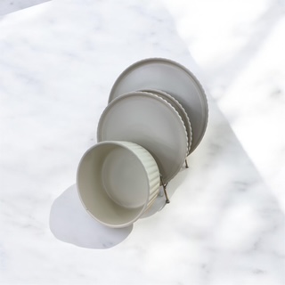 Ceramic 12PCE Glass Plate Set - Lifestyle Outlet