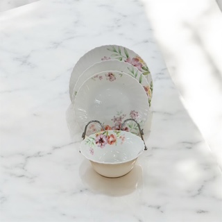 24PCE Ceramic Glass Plate Set - Lifestyle Outlet